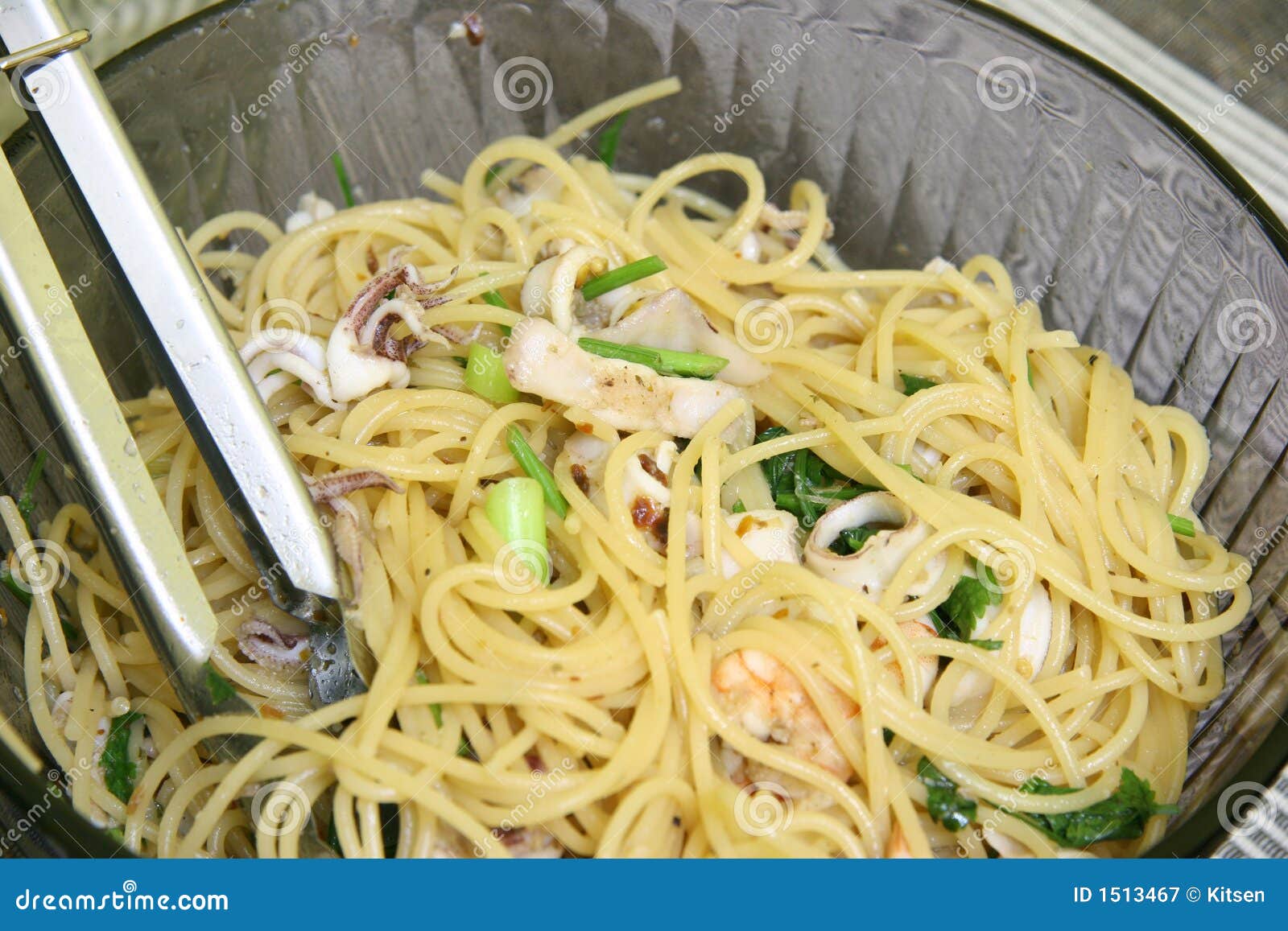 Pasta dei frutti di mare immagine stock. Immagine di nutrizionale - 1513467