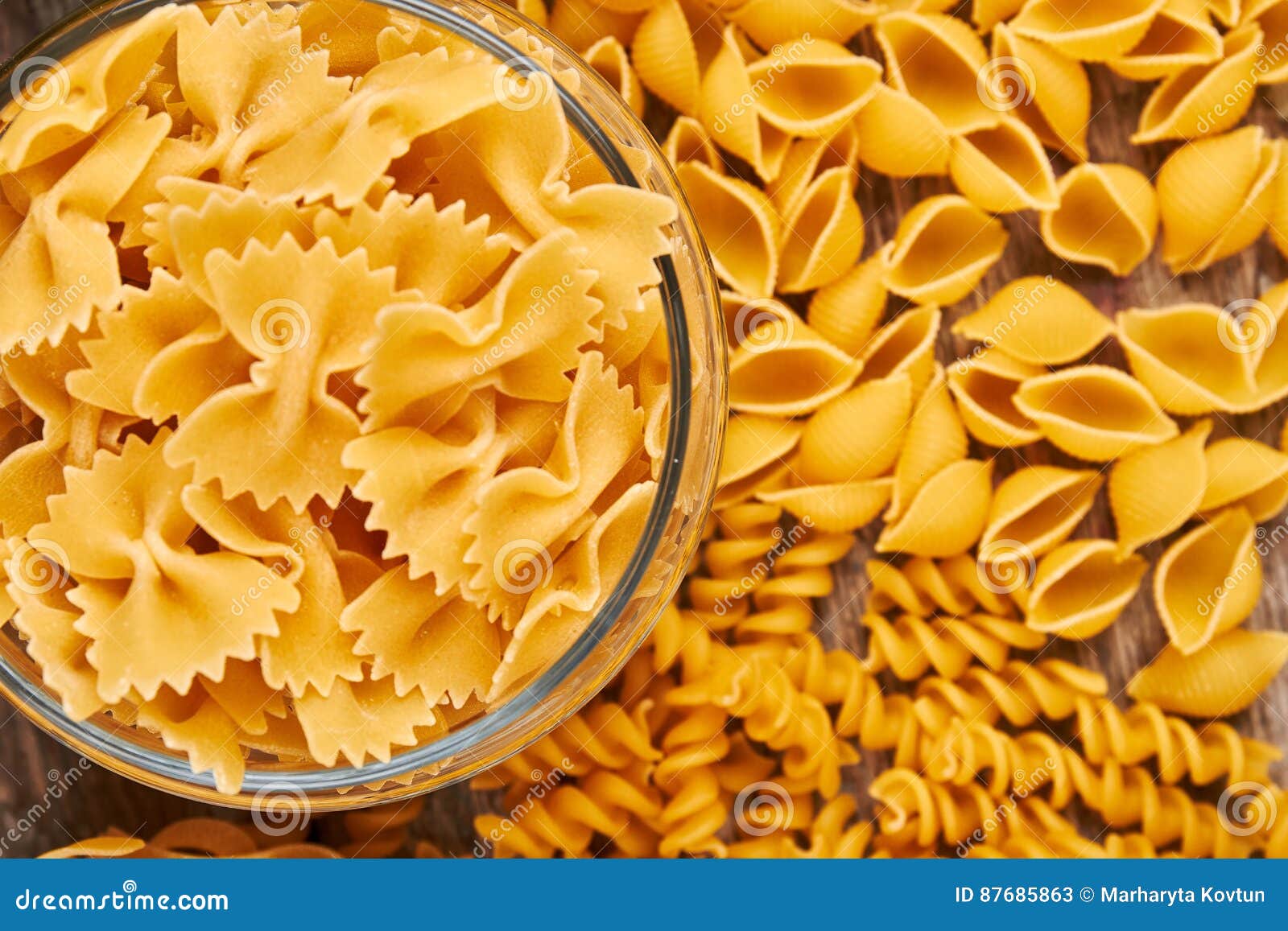 Pasta of Different Shapes and Types. Stock Image - Image of shape ...