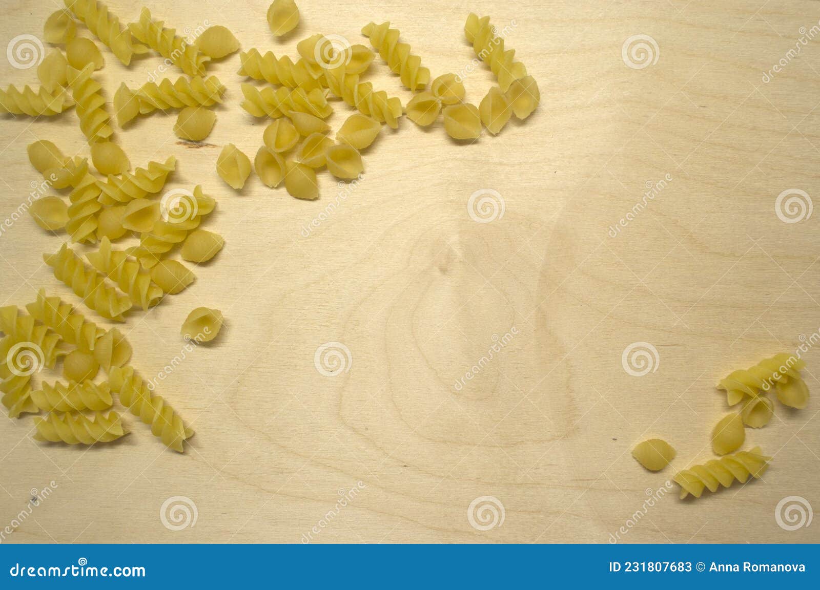 Pasta of Different Varieties and Sizes, Layouts of Pasta Stock Image ...