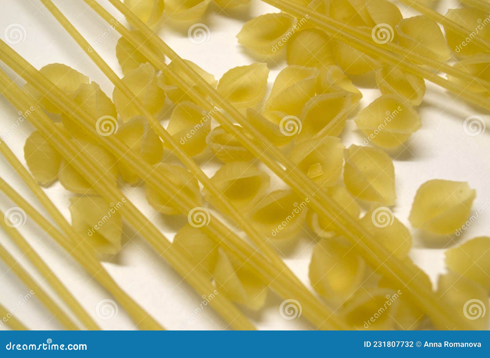 Pasta of Different Varieties and Sizes, Layouts of Pasta Stock Photo ...
