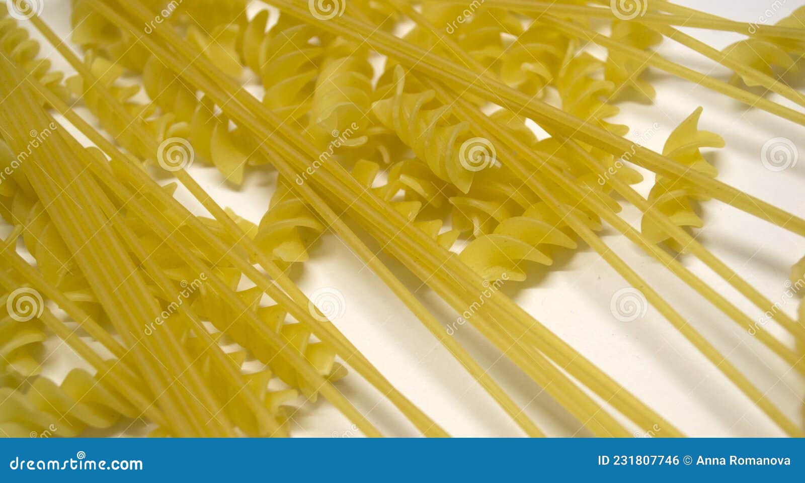 Pasta of Different Varieties and Sizes, Layouts of Pasta Stock Photo ...