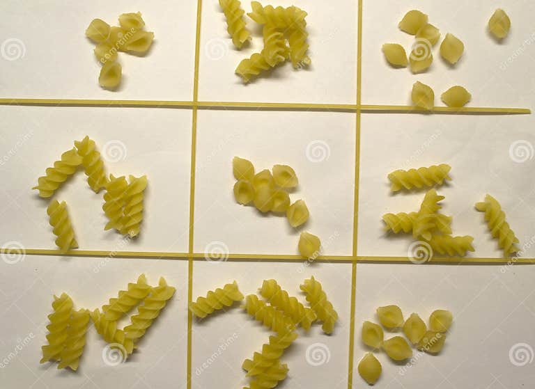 Pasta of Different Varieties and Sizes, Layouts of Pasta Stock Image ...