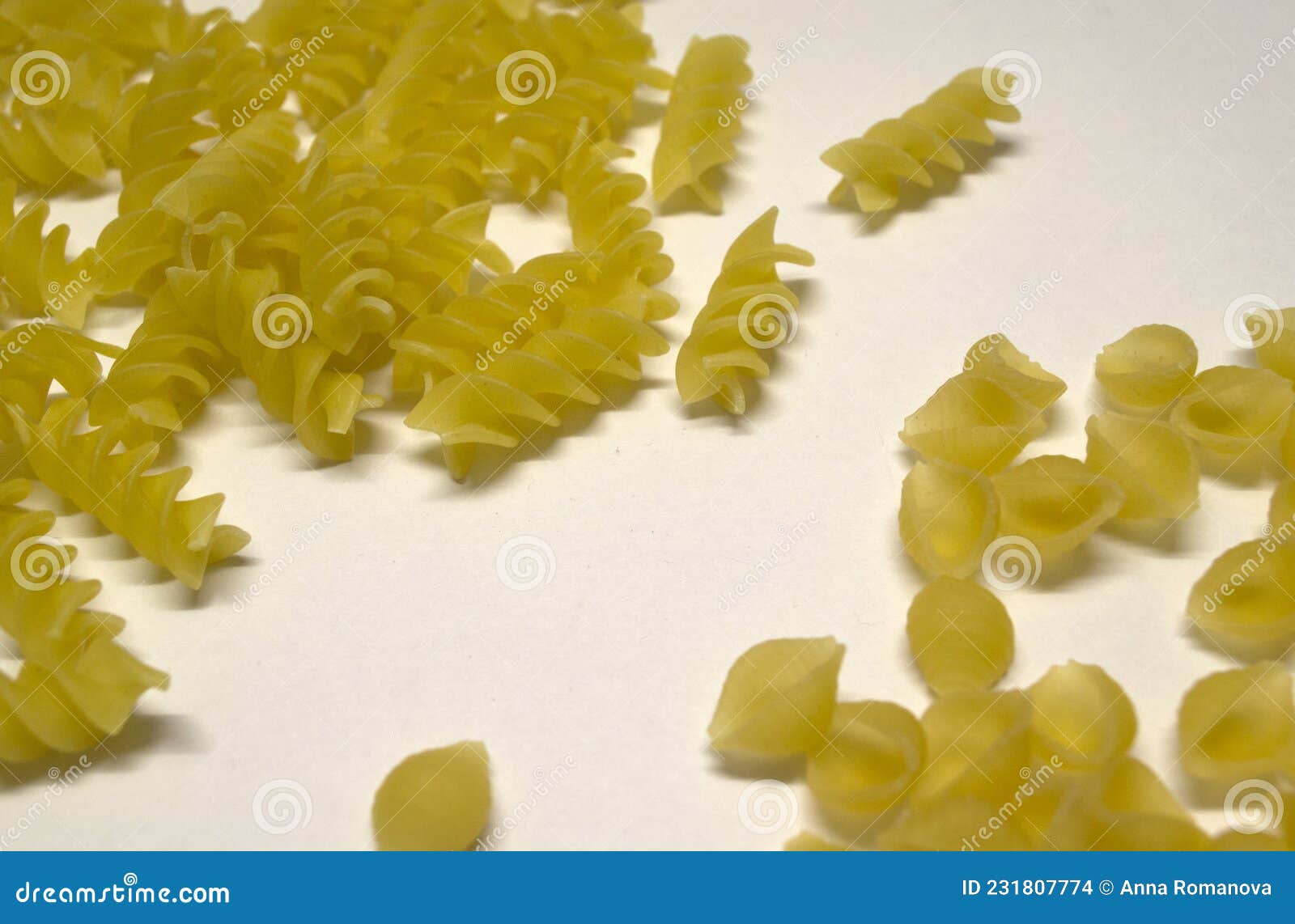 Pasta of Different Varieties and Sizes, Layouts of Pasta Stock Photo ...