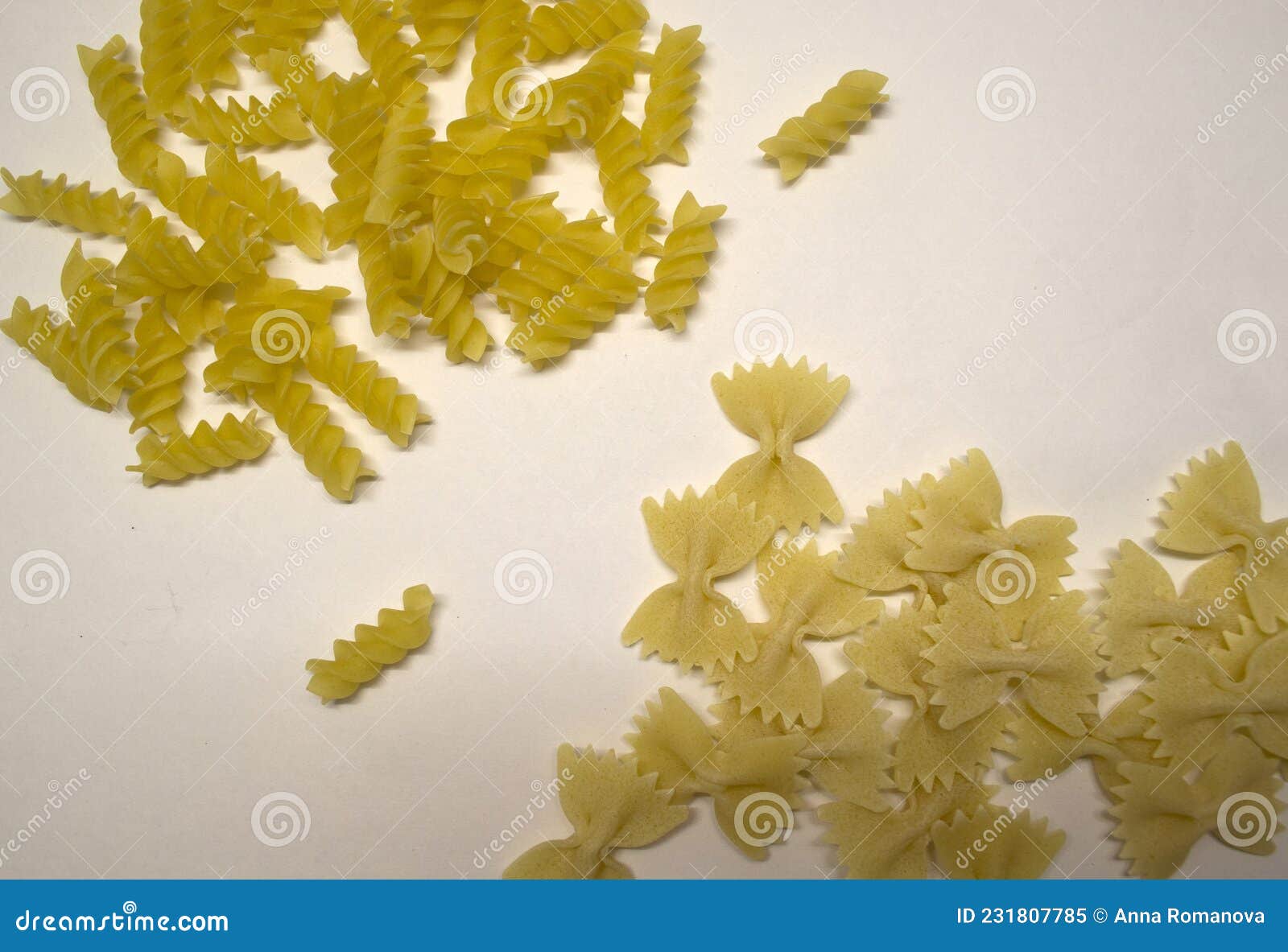 Pasta of Different Varieties and Sizes, Layouts of Pasta Stock Image ...