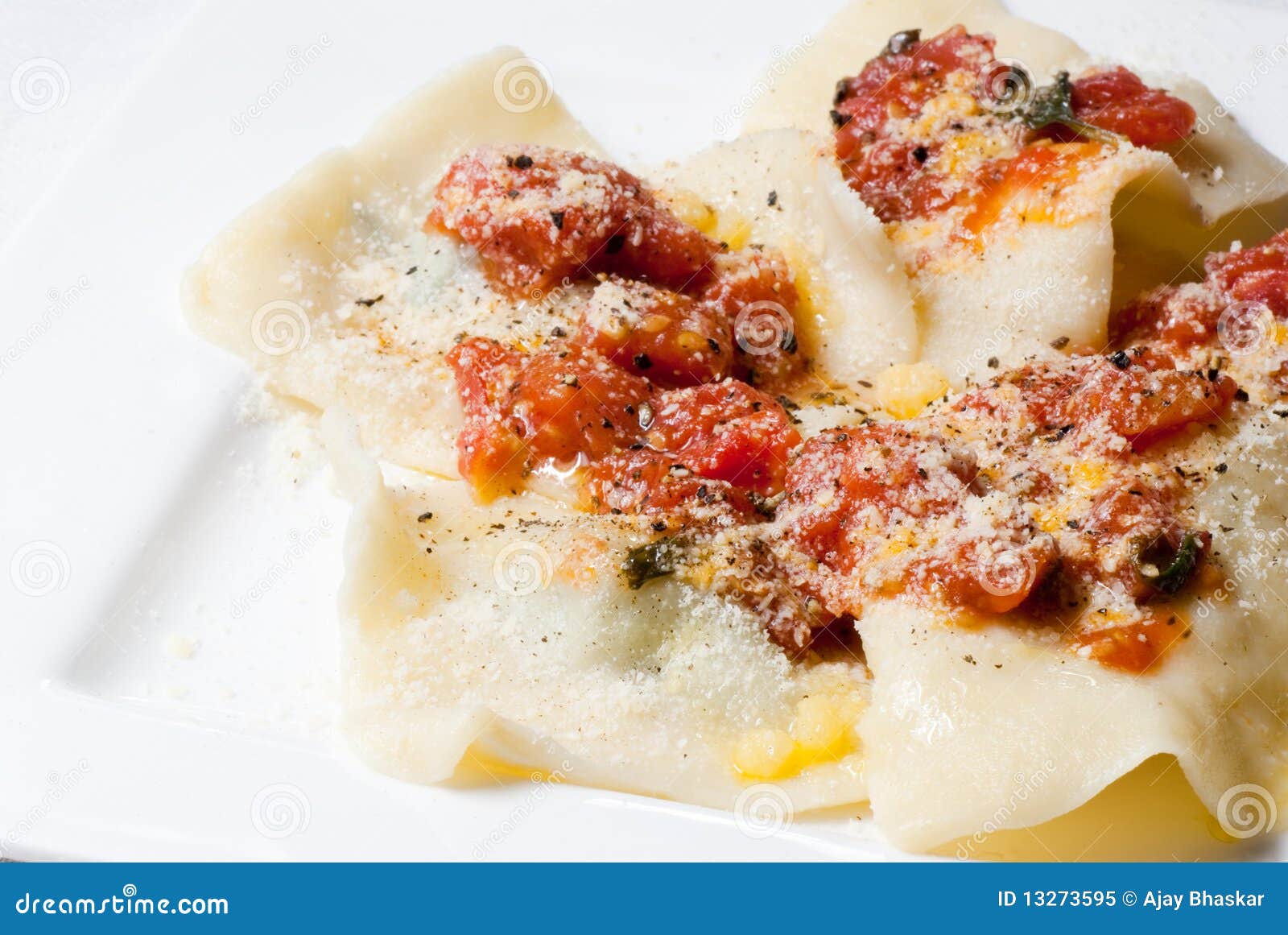 Pasta Dinner stock image. Image of fusilli, horizontal - 13273595