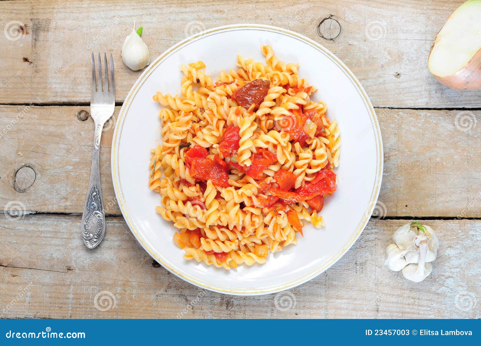Pasta dish stock image. Image of traditional, collection - 23457003