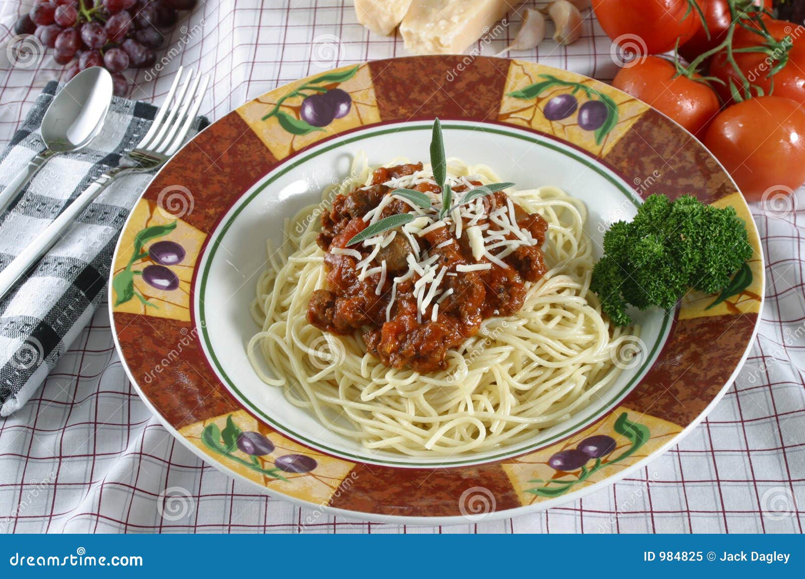 Pasta dish stock image. Image of garlic, meal, game, vegetable - 984825