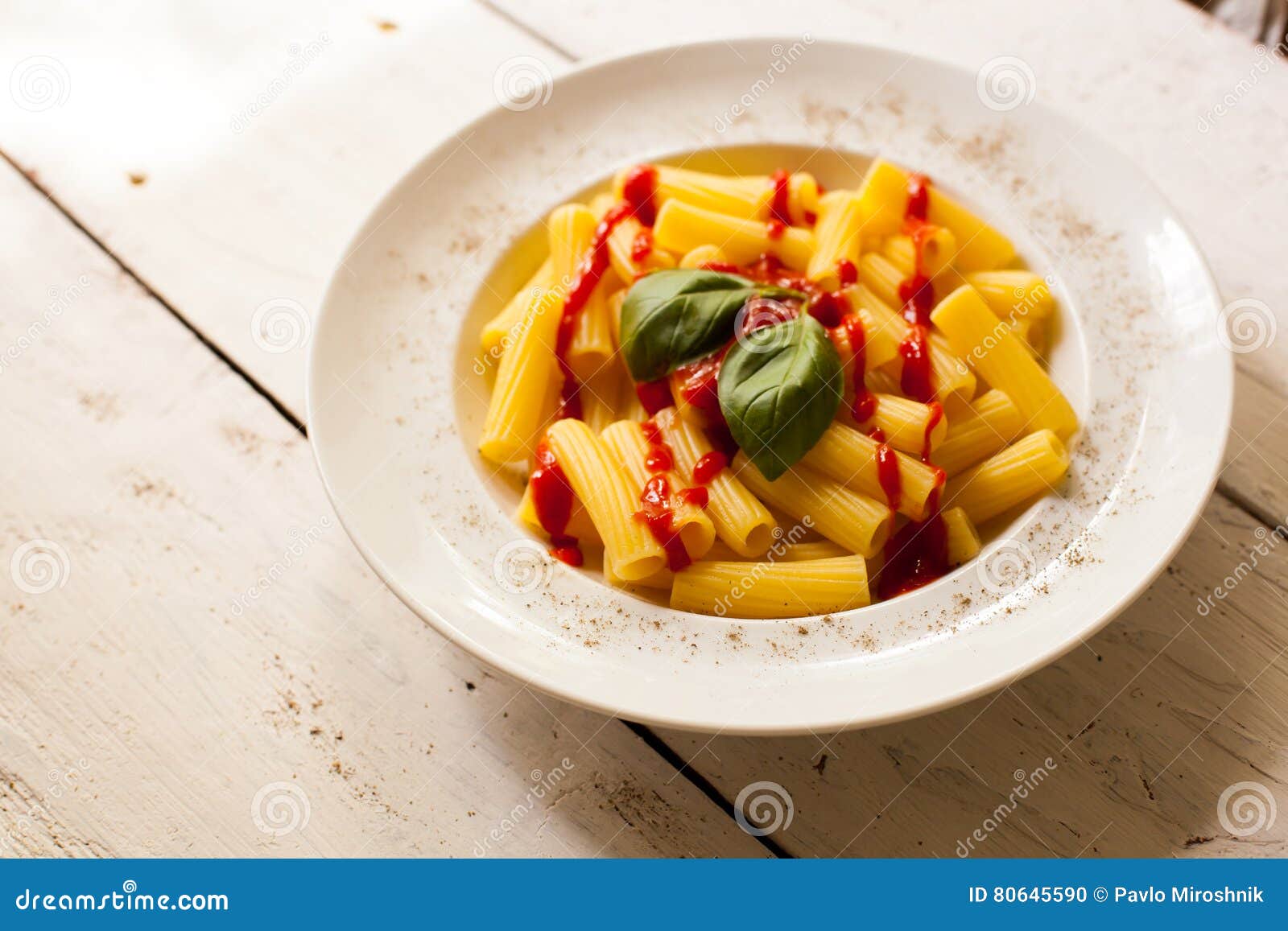 Pasta dish on the plate stock photo. Image of organic - 80645590