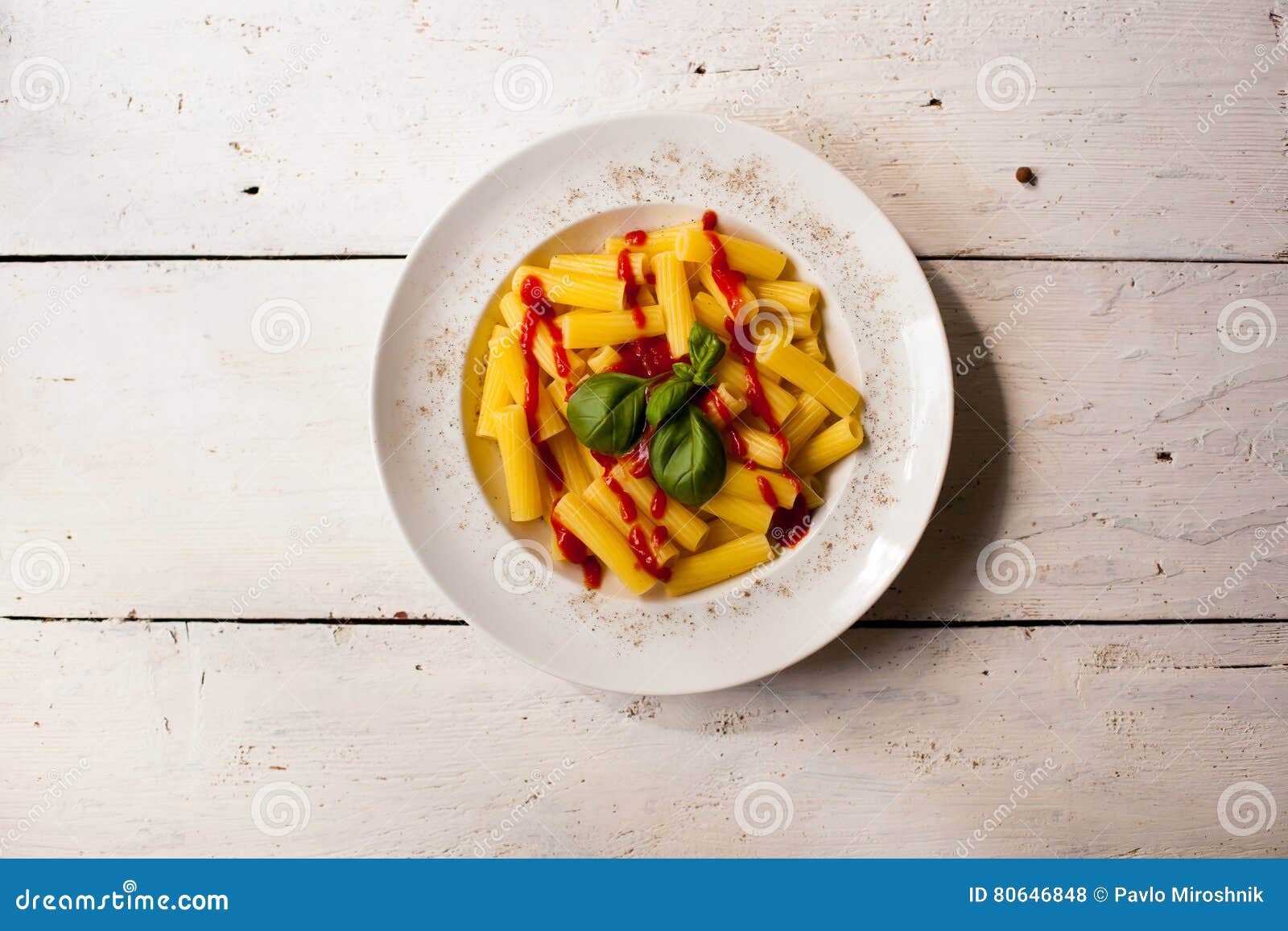 Pasta dish on the plate stock photo. Image of cooking - 80646848