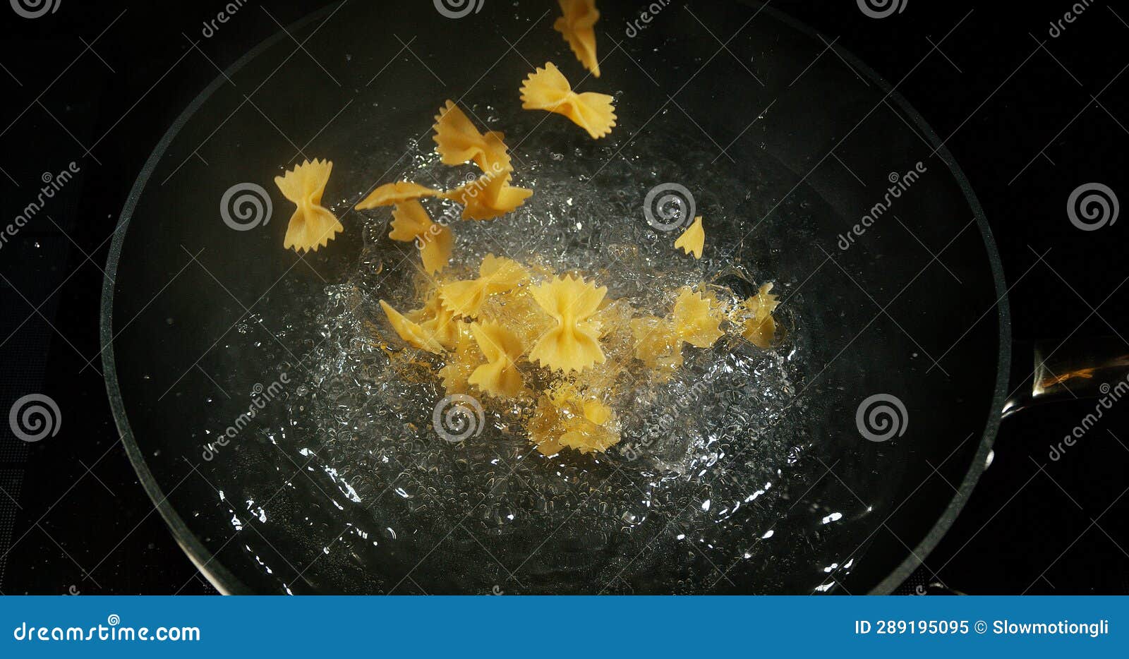 Pasta Falling into Boiling Water Stock Image - Image of motion, heat ...
