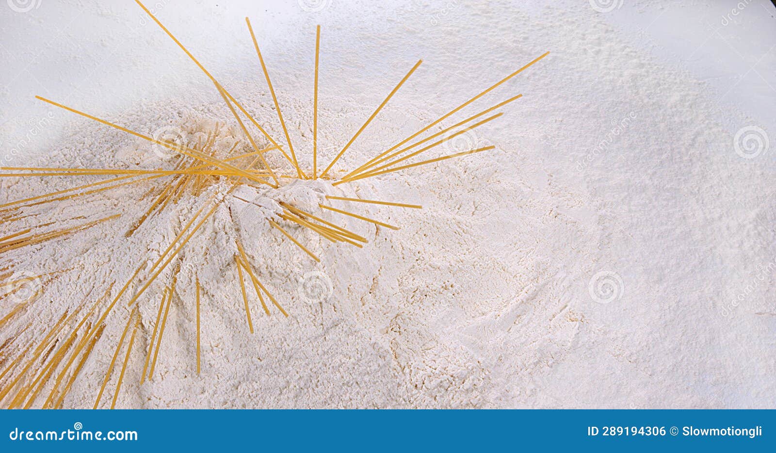 Pasta Falling on Flour Against White Background Stock Photo - Image of ...