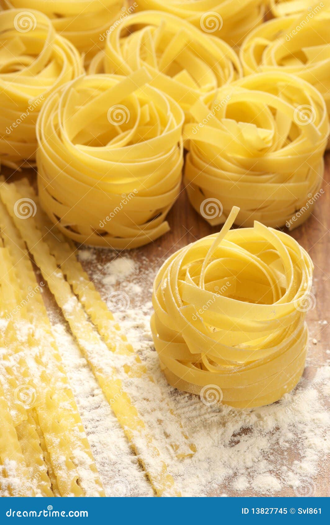 Pasta in flour stock image. Image of pasta, italian, life - 13827745