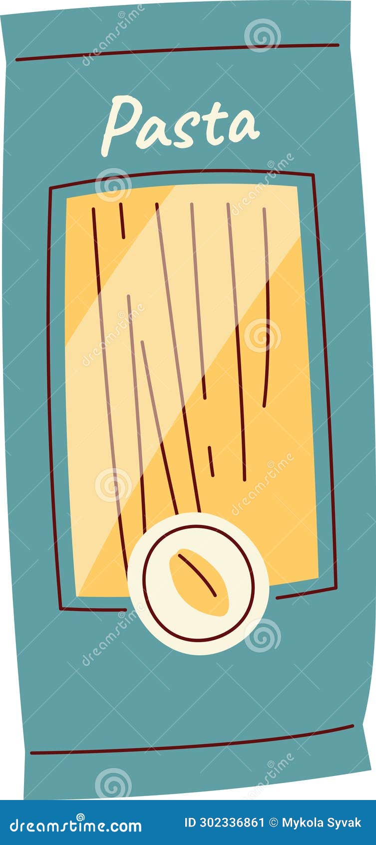 Pasta Food Package stock vector. Illustration of mockup - 302336861