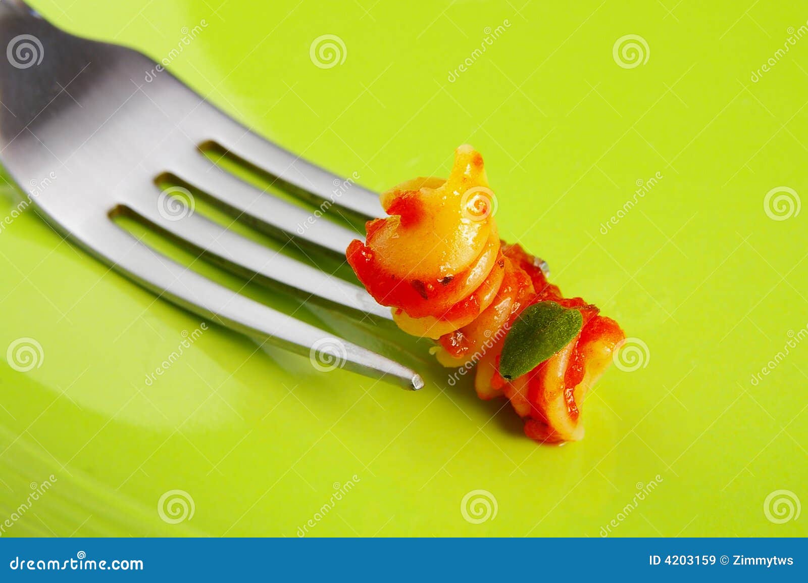 Pasta fork stock image. Image of dining, spice, gourmet - 4203159