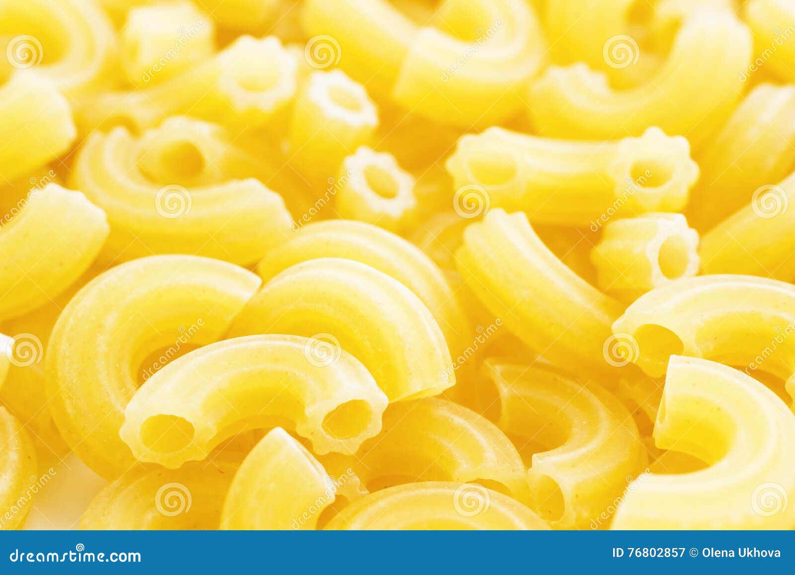 Pasta in the Form of Short Tubes Stock Image - Image of close, penne ...