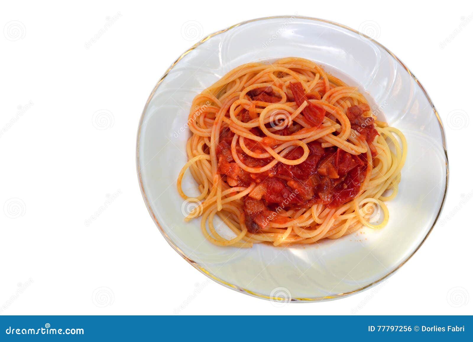 Pasta in Front on White Background Stock Photo - Image of closeup ...