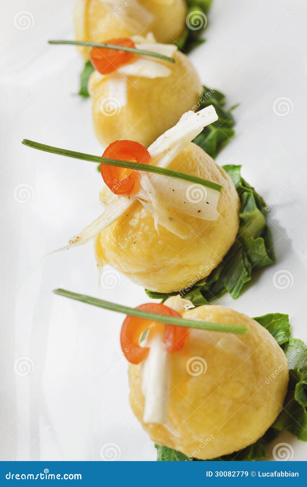 Italian Fine Dining Appetizer Stock Image - Image of cheese, potato ...