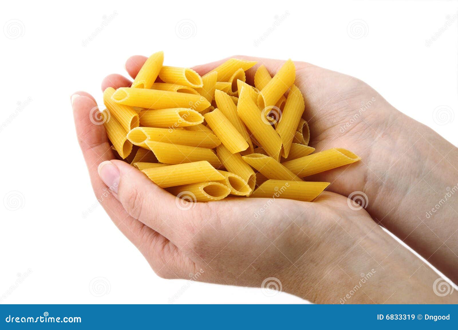 Pasta Handfuls stock image. Image of nutrition, fusilli - 6833319