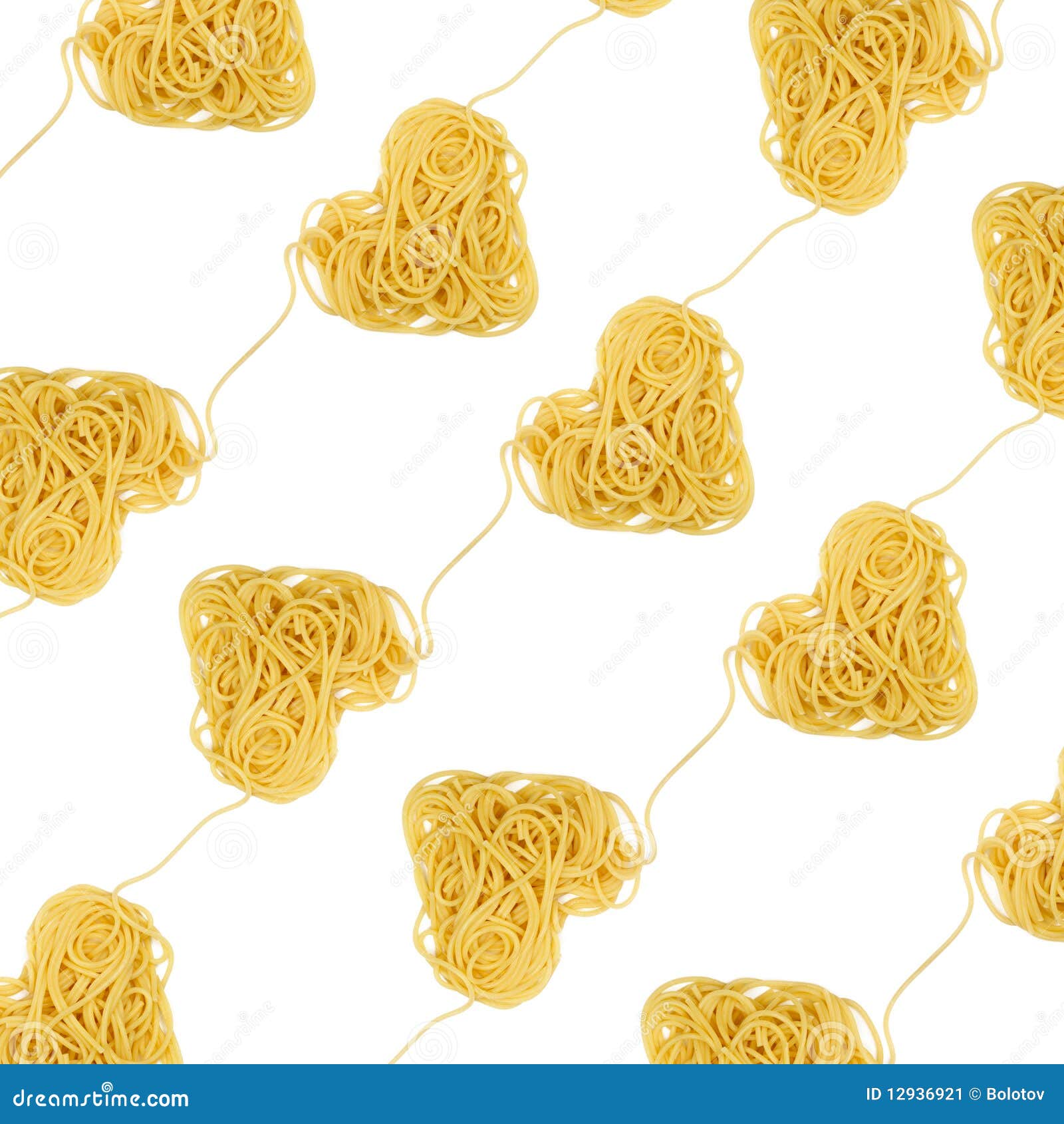 Pasta Heart Ornament Diagonal Orient Stock Illustration - Illustration ...