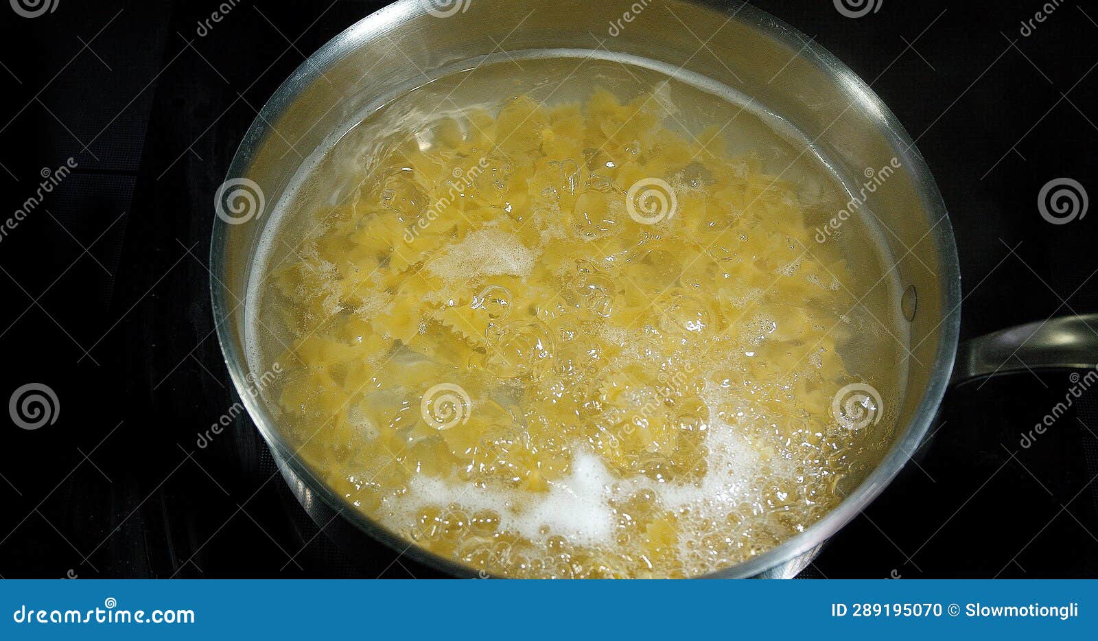 Pasta and Hot Boiling Water in a Saucepan Stock Photo - Image of liquid ...