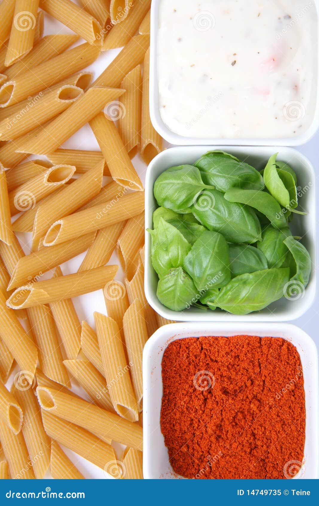 Pasta ingredients stock image. Image of kitchen, herb - 14749735