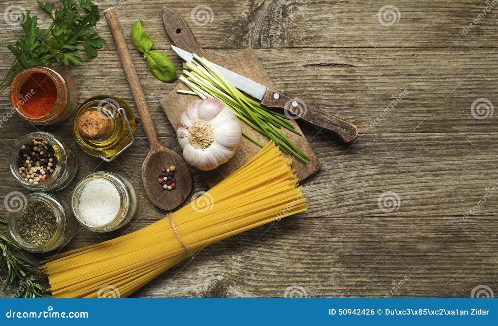 Pasta ingredients stock photo. Image of food, gourmet - 50942426