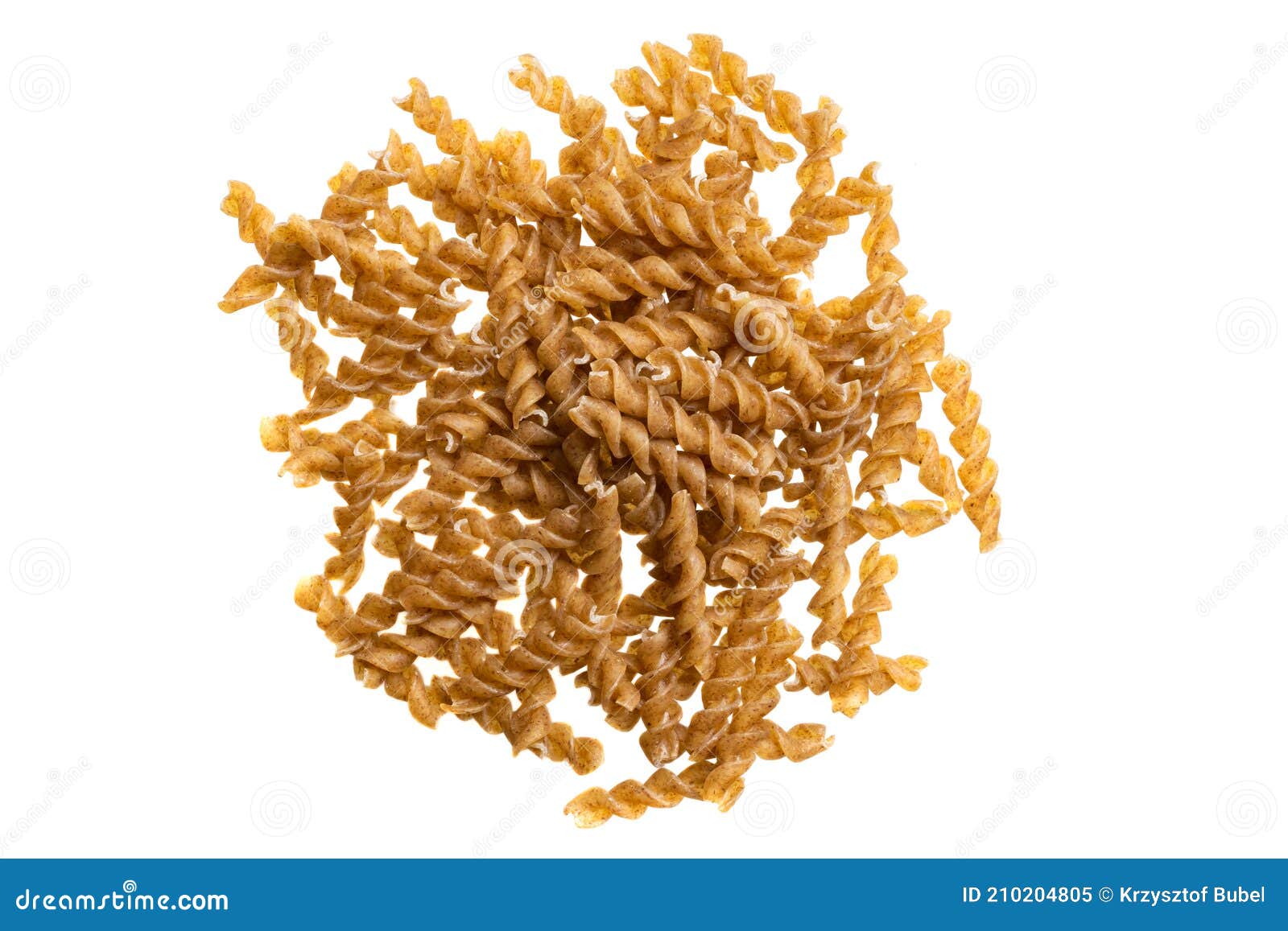 Pasta Integral En Un Fondo Blanco Aislado Imagen de archivo - Imagen de ...