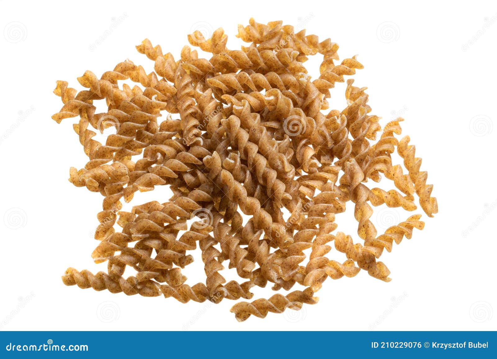 Pasta Integral En Un Fondo Blanco Aislado Foto de archivo - Imagen de ...