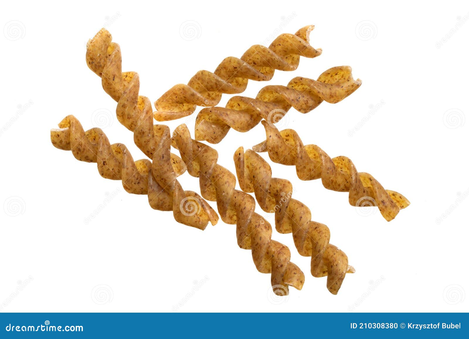 Pasta Integral En Un Fondo Blanco Aislado Foto de archivo - Imagen de ...