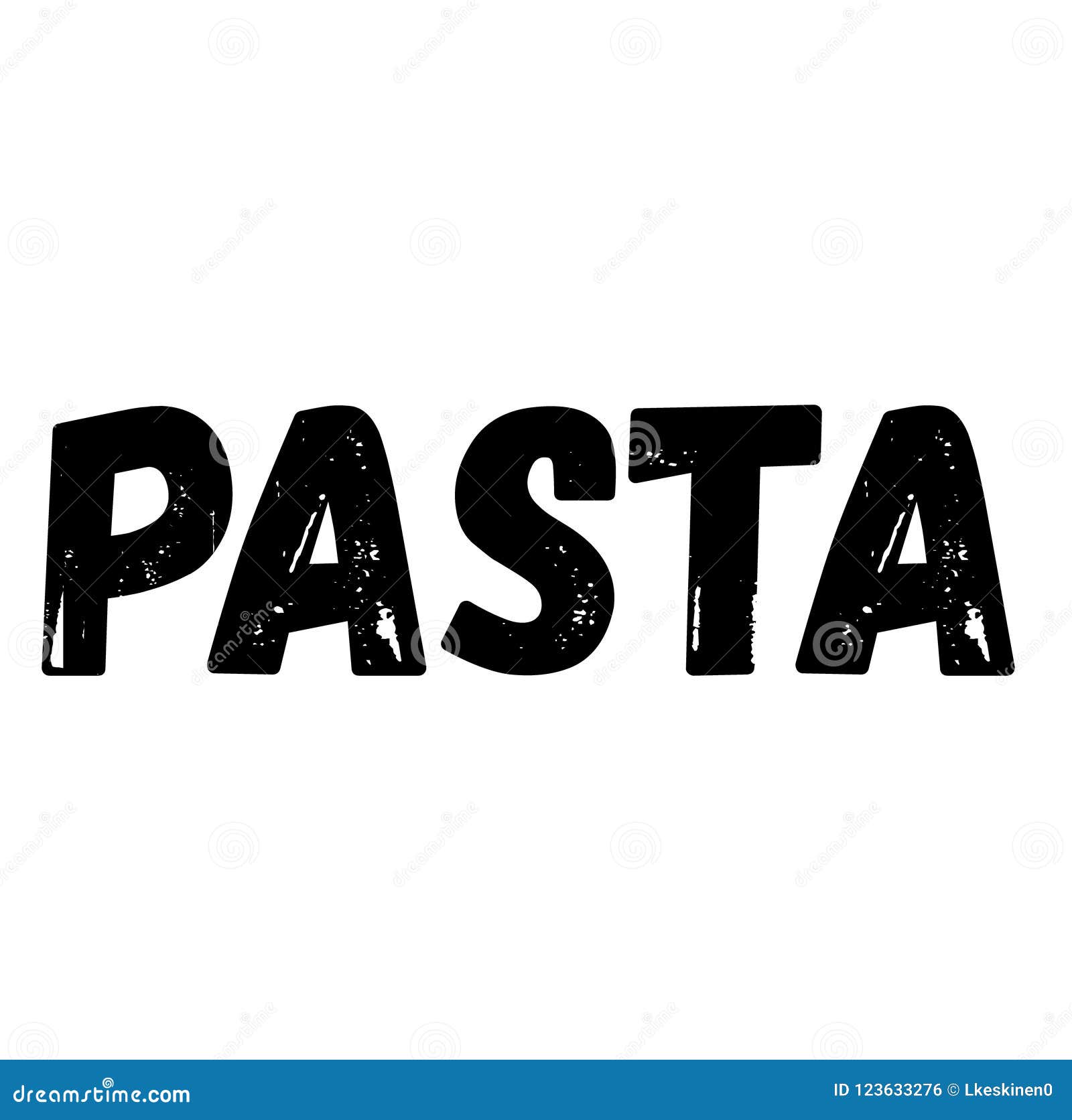 Pasta label on white stock vector. Illustration of italy - 123633276