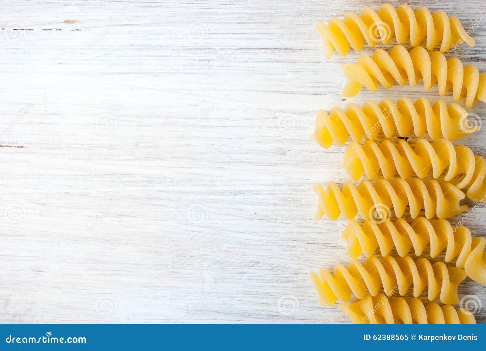Pasta at the Left of the White Table Horizontal Stock Image - Image of ...