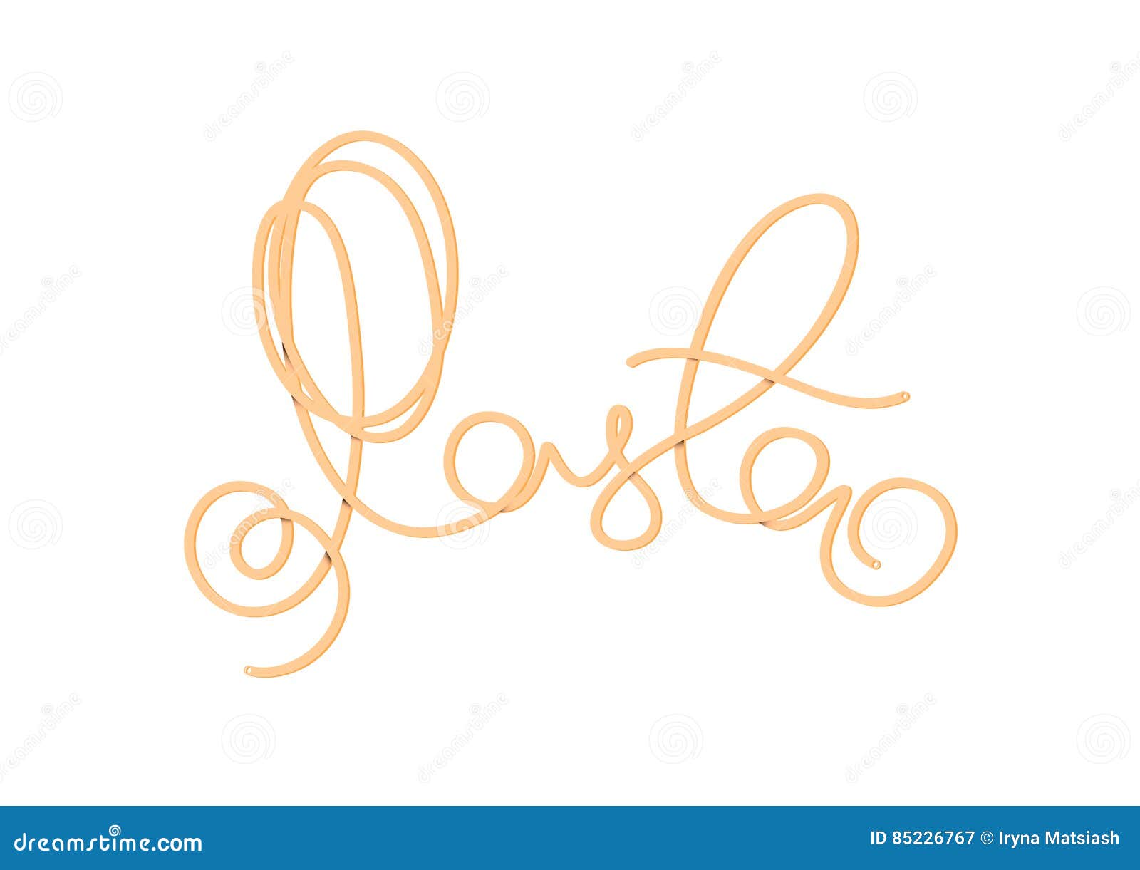 Pasta - lettering. stock vector. Illustration of spaghetti - 85226767