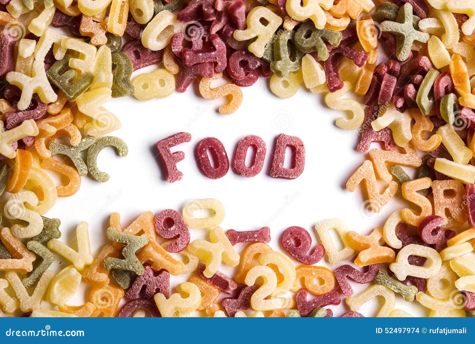 Pasta letters stock photo. Image of cook, diet, cuisine - 52497974