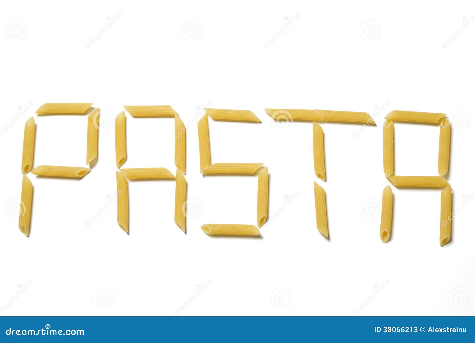 Pasta Letters on a White Background Stock Image - Image of inside ...