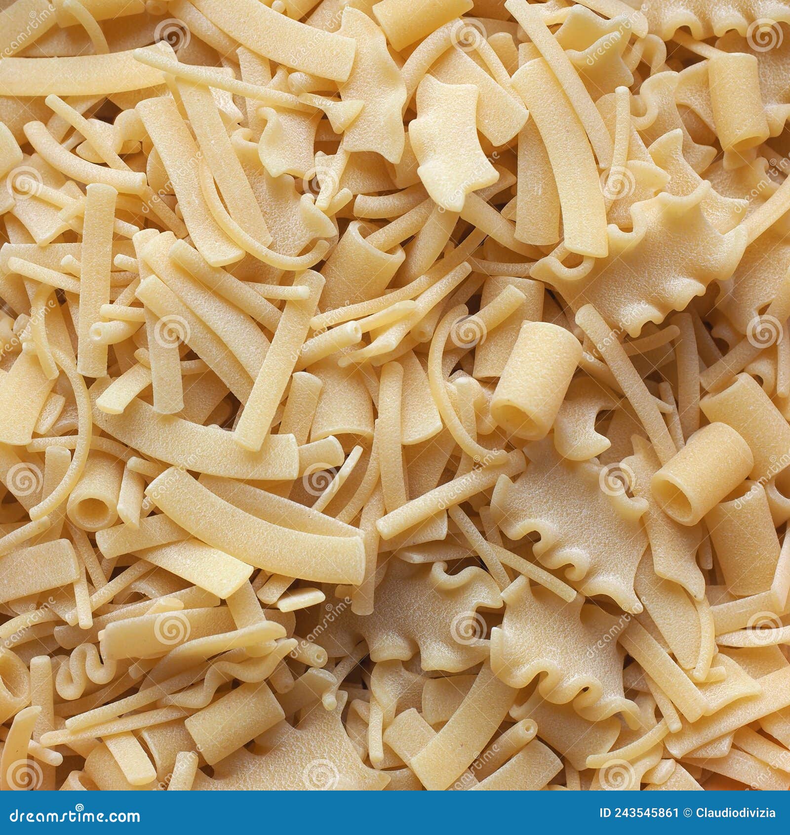 Pasta Mista Con Diverse Forme Di Sfondo Immagine Stock - Immagine di ...