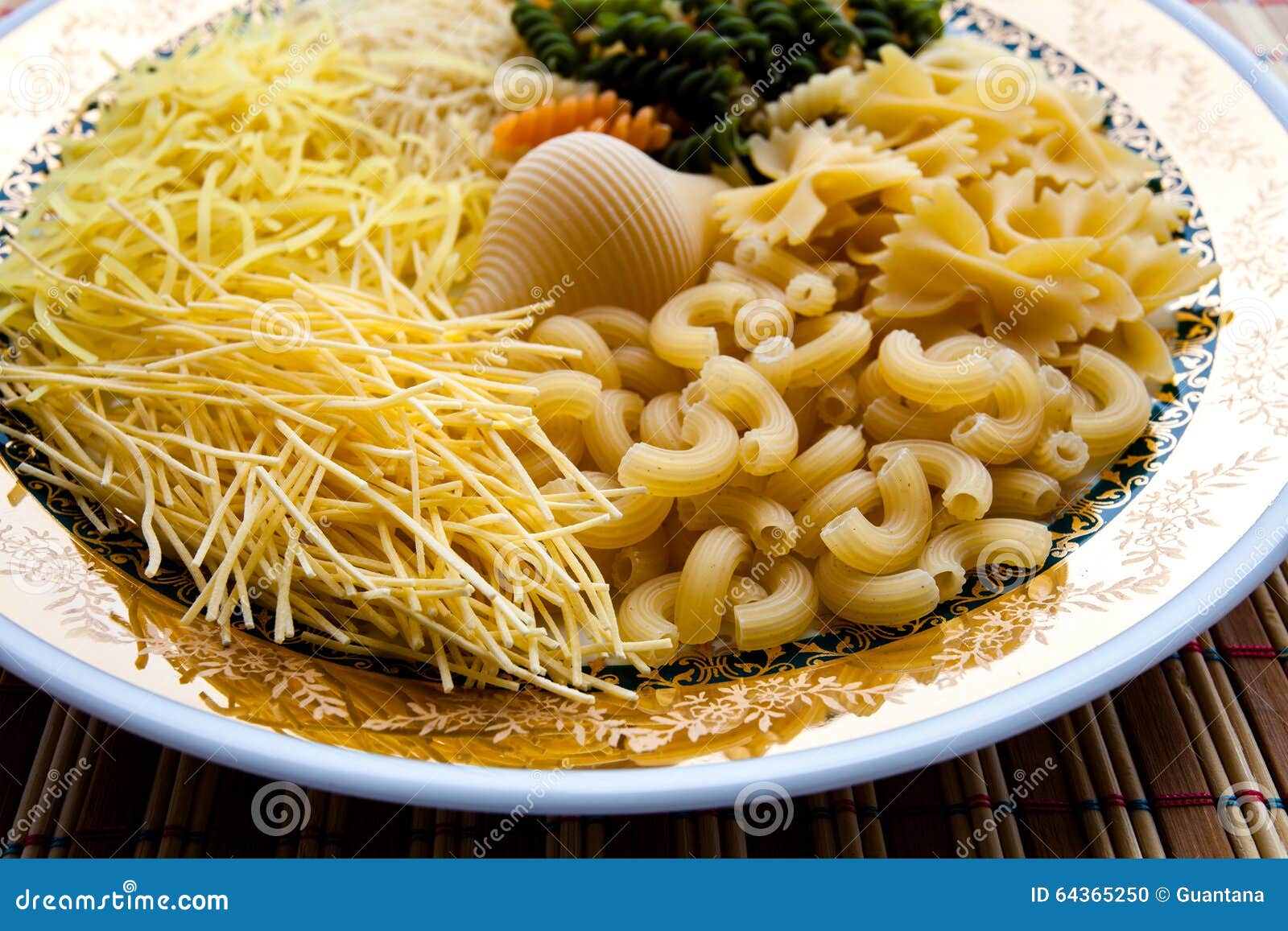 Pasta mix stock photo. Image of noodle, background, gourmet - 64365250