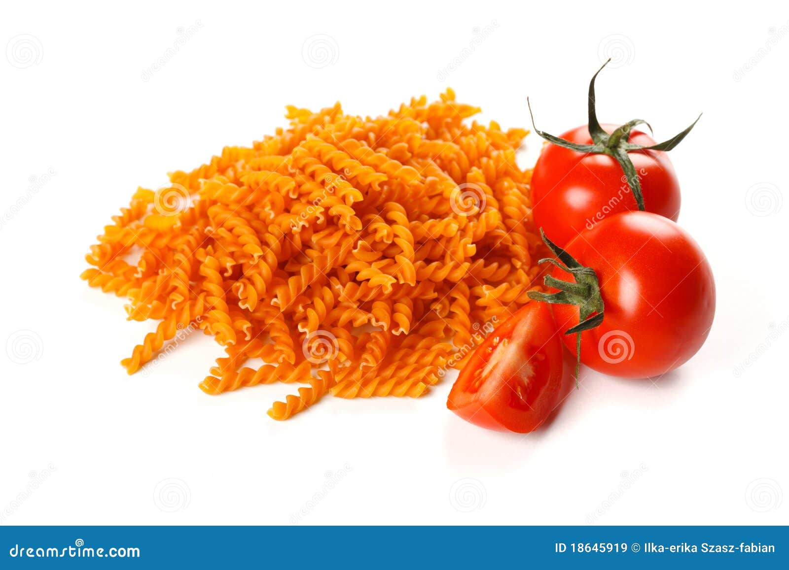 Pasta with Natural Red Colorant Stock Image - Image of bunch, twisted ...