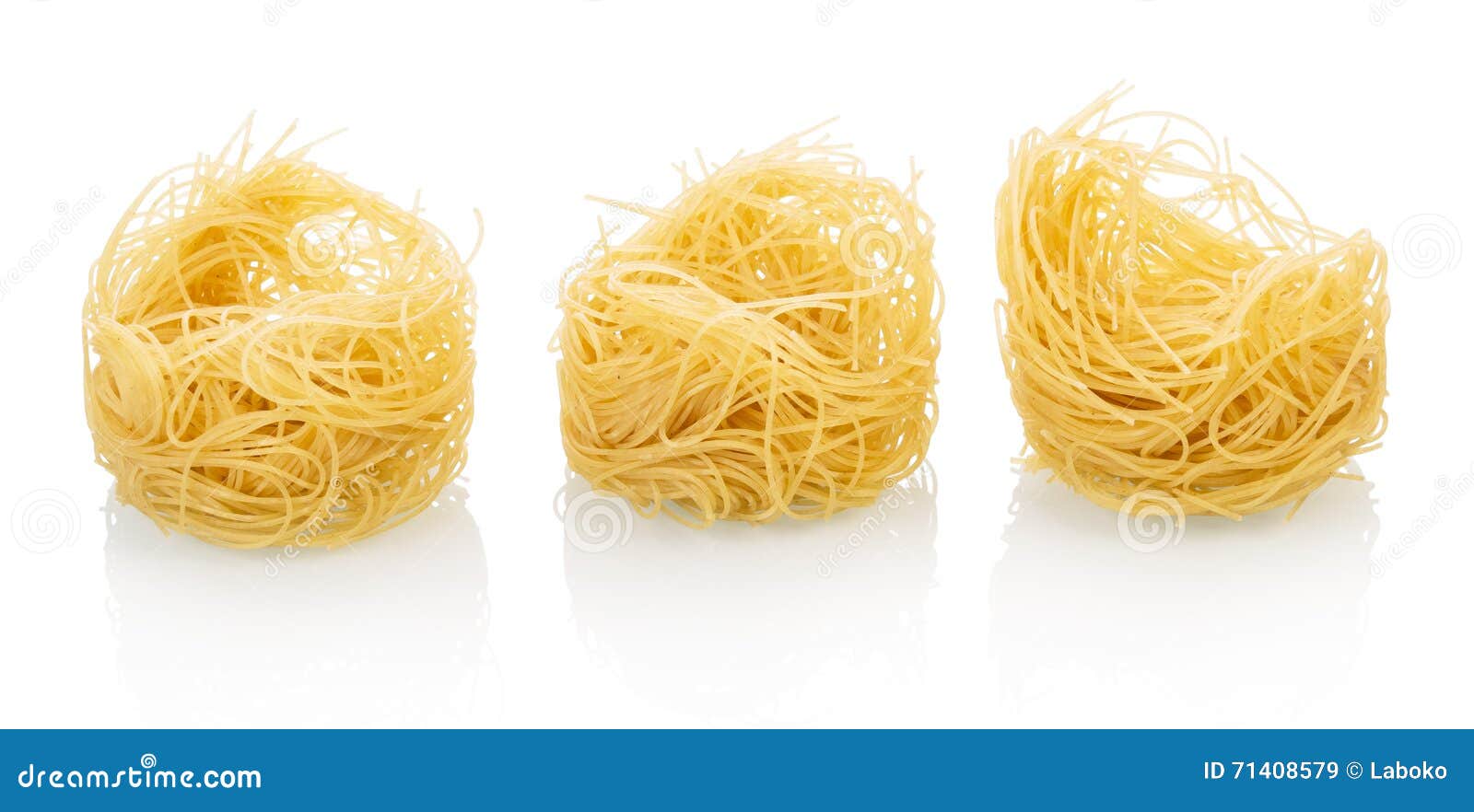 Pasta Nest Isolated on White Stock Image - Image of food, curve: 71408579