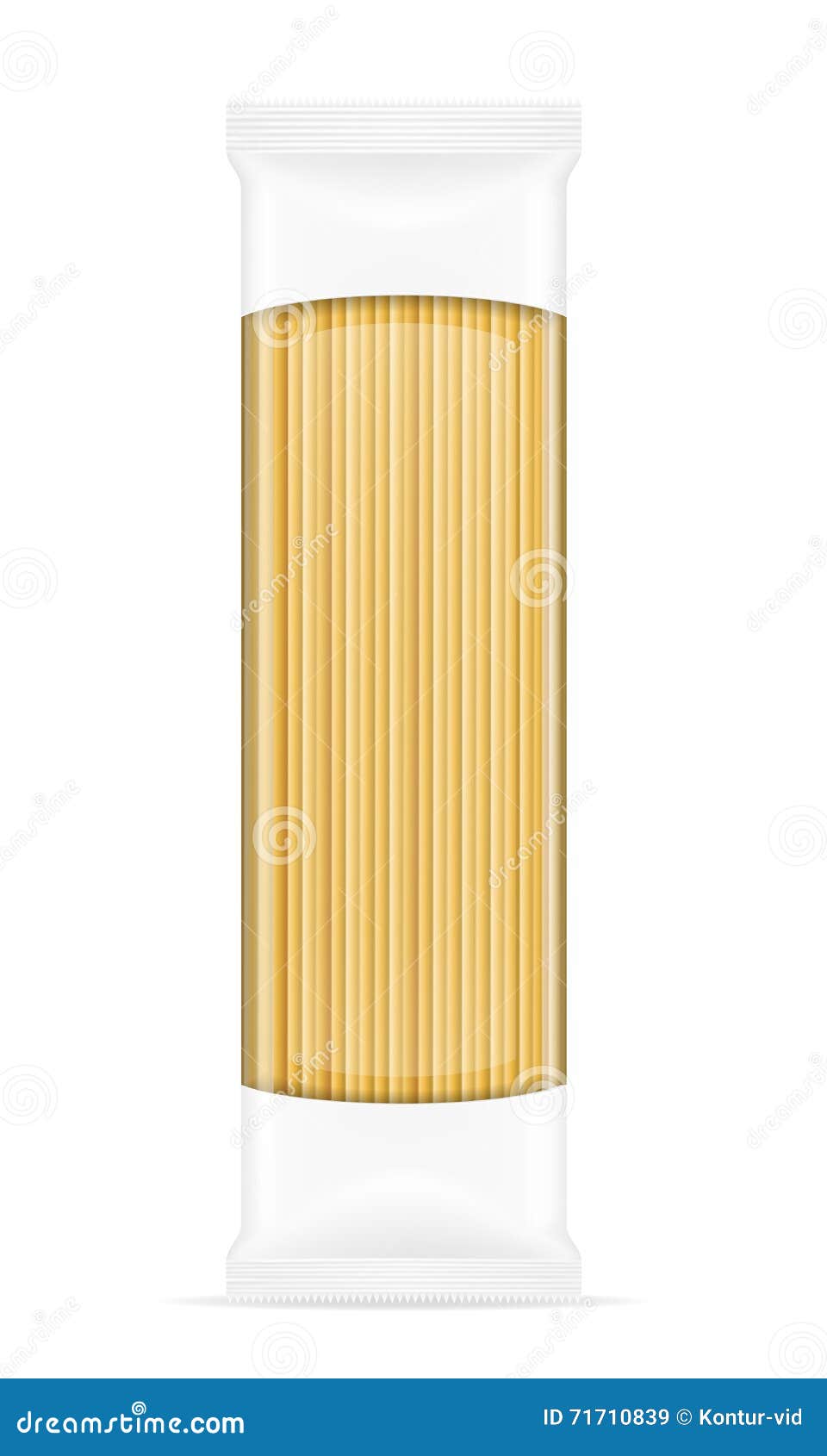 Pasta in Packaging Vector Illustration Stock Vector - Illustration of ...