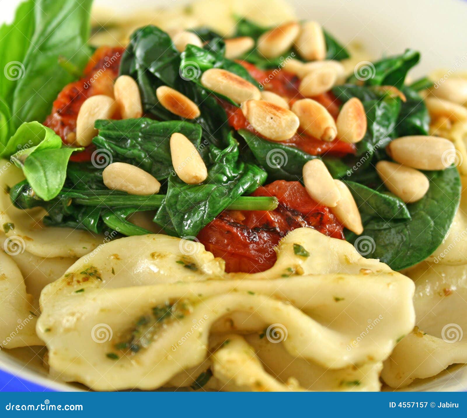 Pasta with Pine Nuts 4 stock image. Image of culinary - 4557157