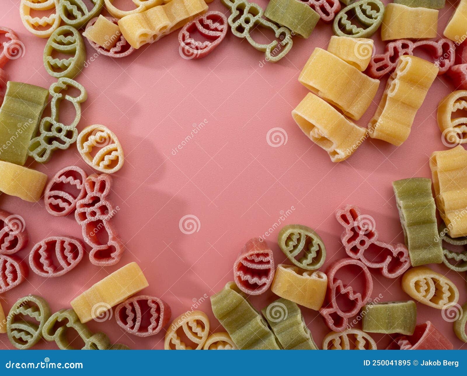 Pasta on a Pink Background. Stock Image - Image of meal, wheat: 250041895