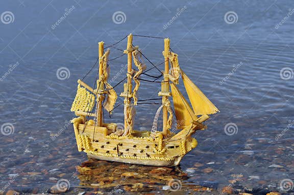 Pasta Pirate ship stock photo. Image of rigging, vegetable - 38164536