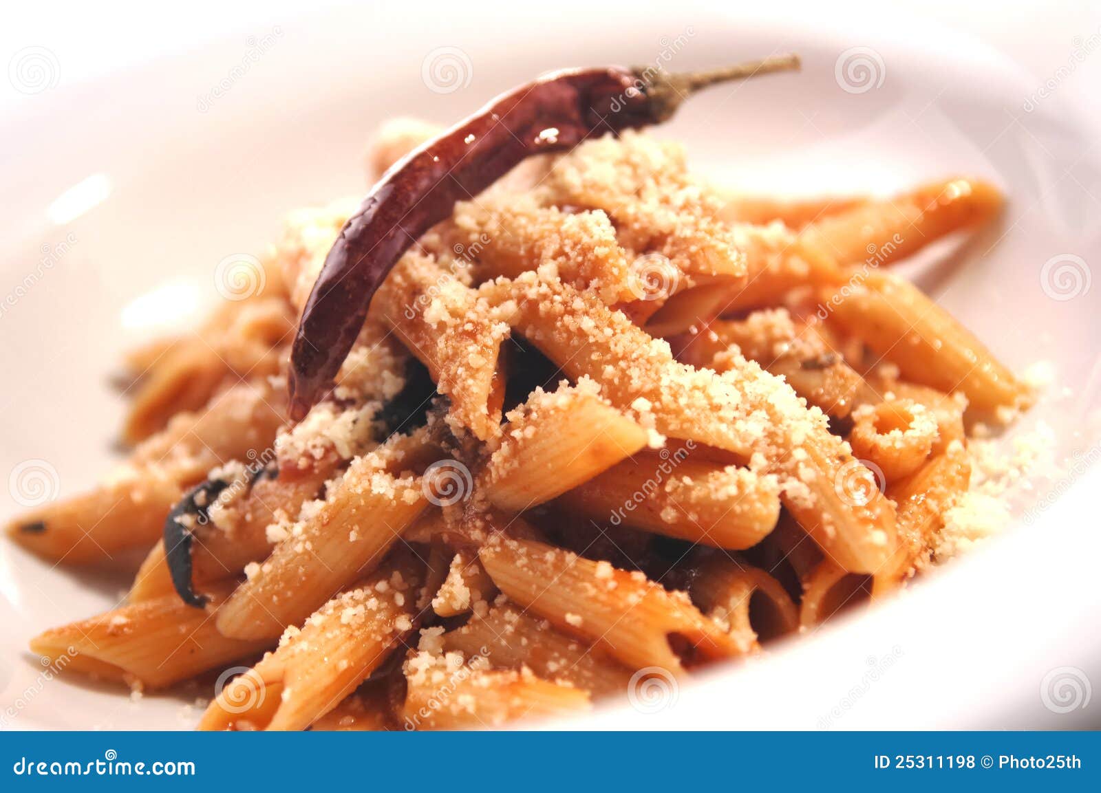 Pasta plate stock photo. Image of restaurant, cheese - 25311198
