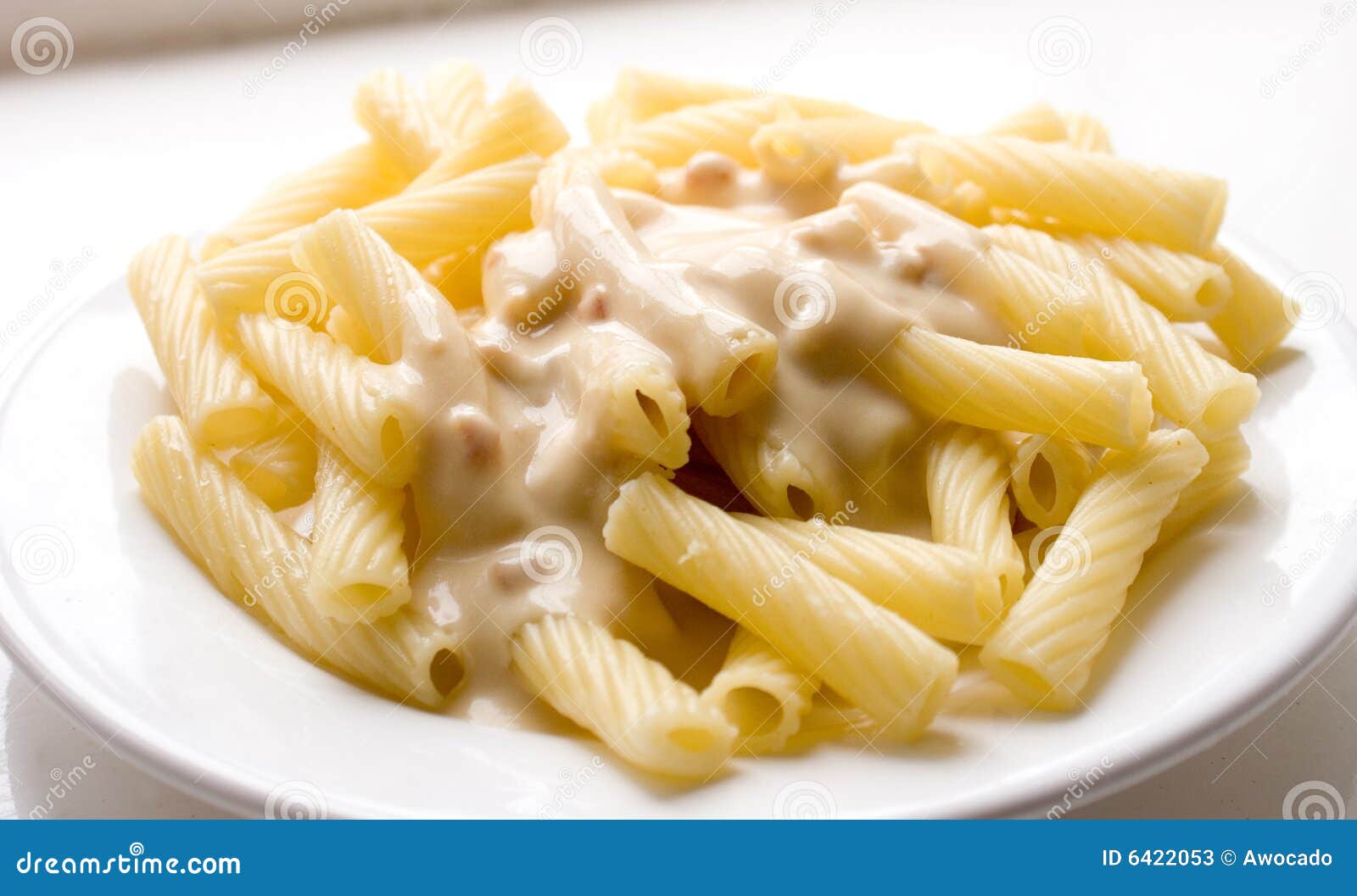 Pasta on the plate stock image. Image of lunch, food, dinner - 6422053
