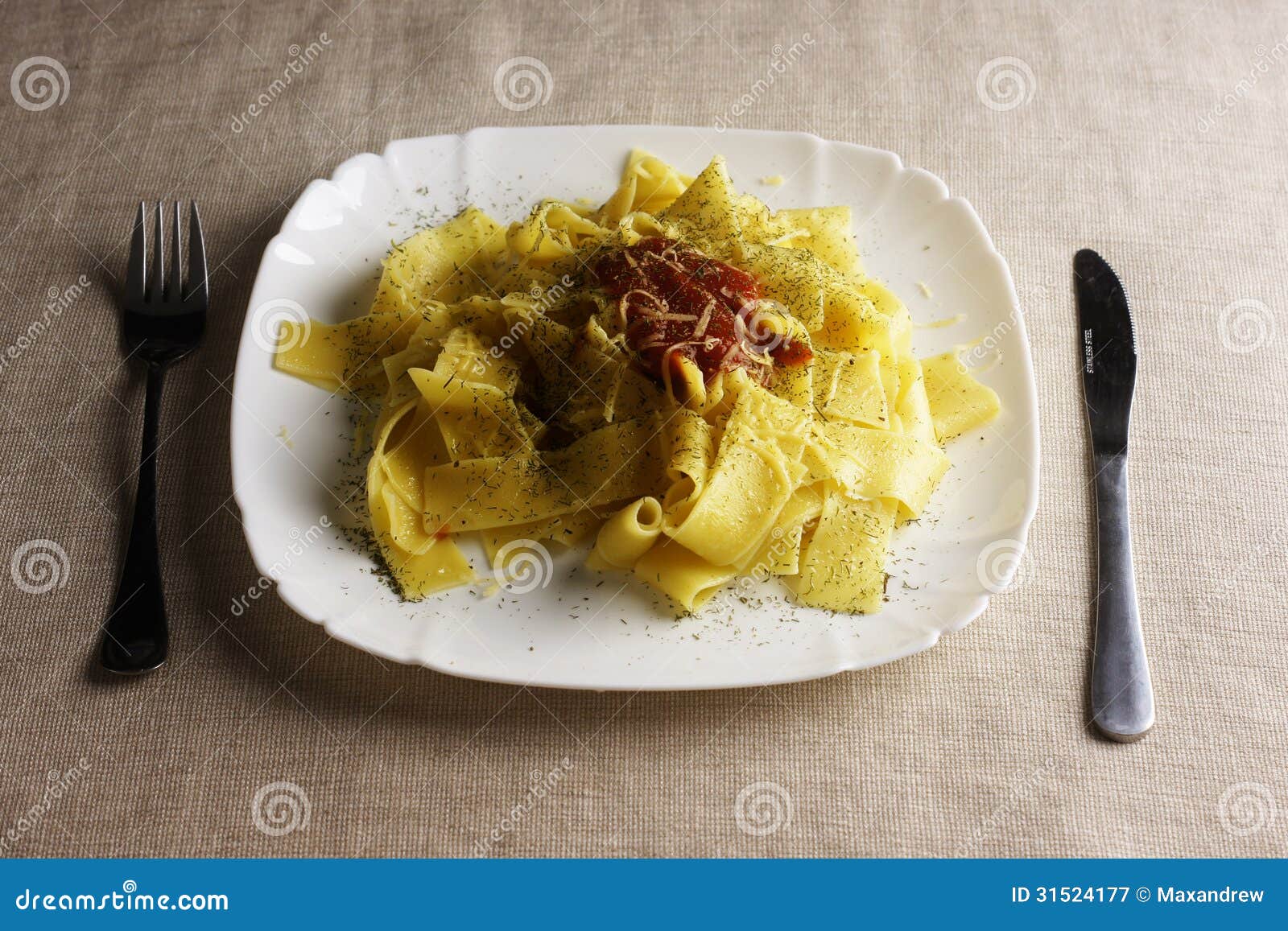 Pasta on a plate stock image. Image of cook, ingredient - 31524177