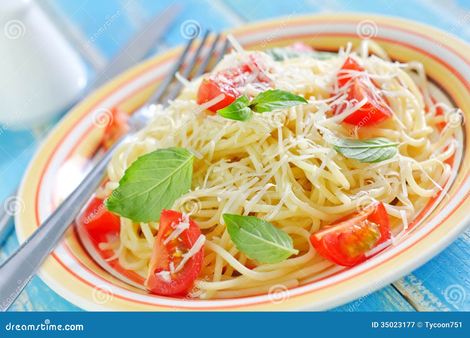 Pasta on plate stock image. Image of noodle, food, grated - 35023177