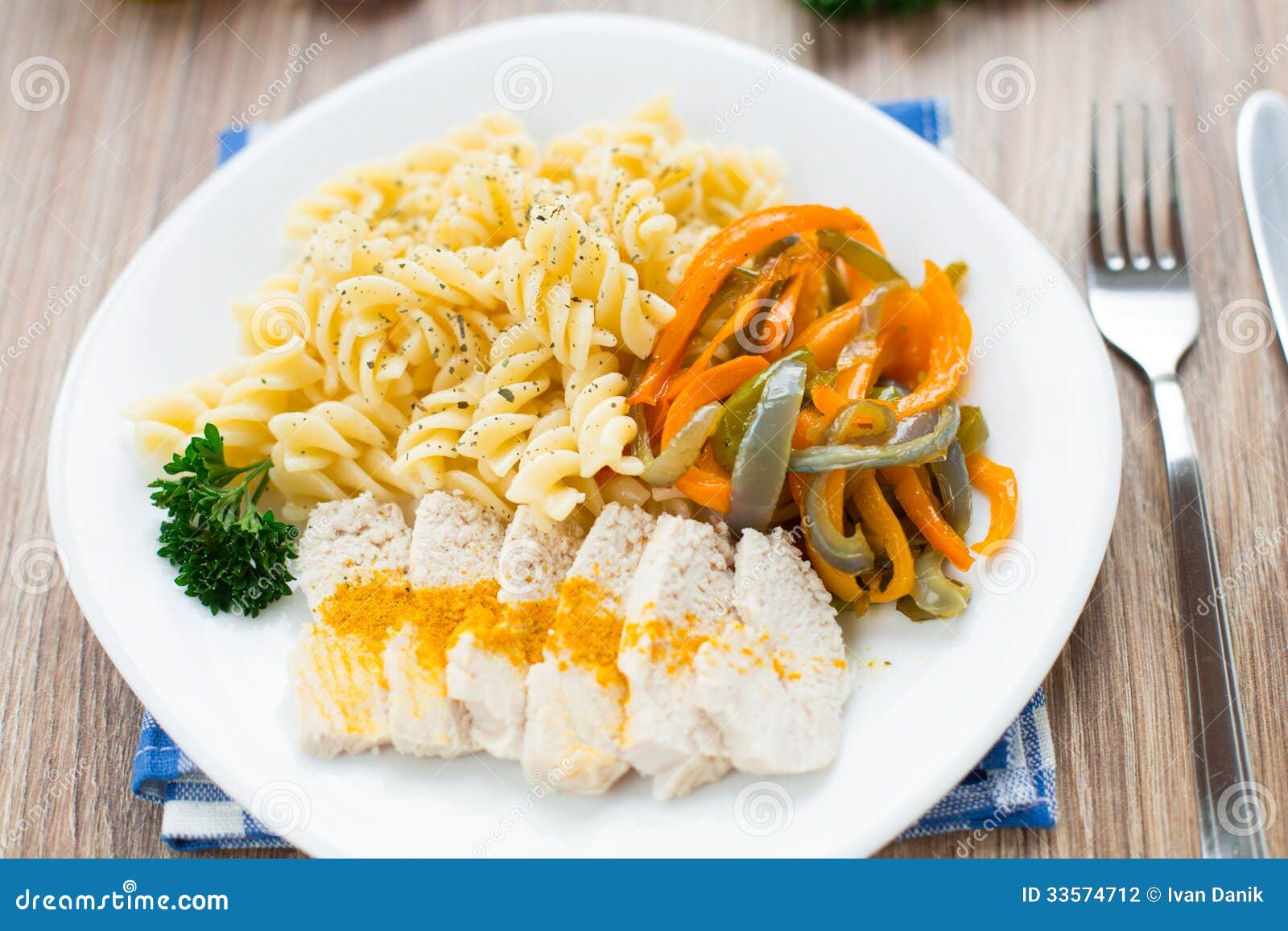Pasta on plate stock photo. Image of restaurant, plate - 33574712