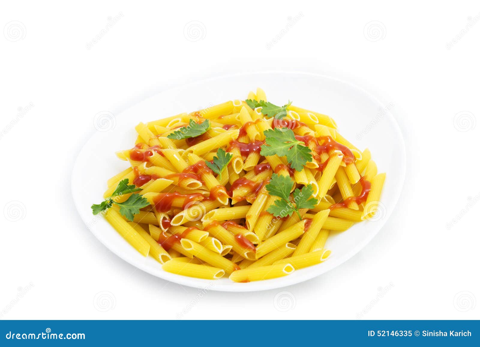 Pasta on plate. stock image. Image of group, ingredient - 52146335