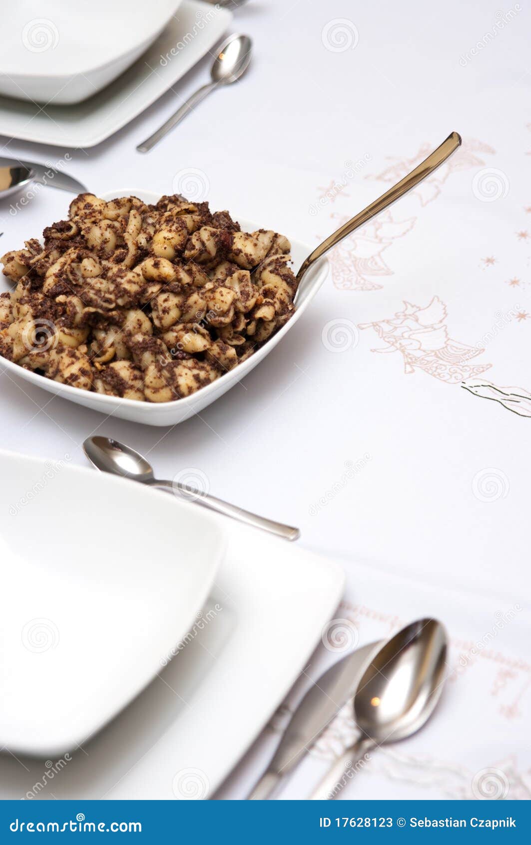 Pasta poppy seed dish stock image. Image of eatable, pasta - 17628123