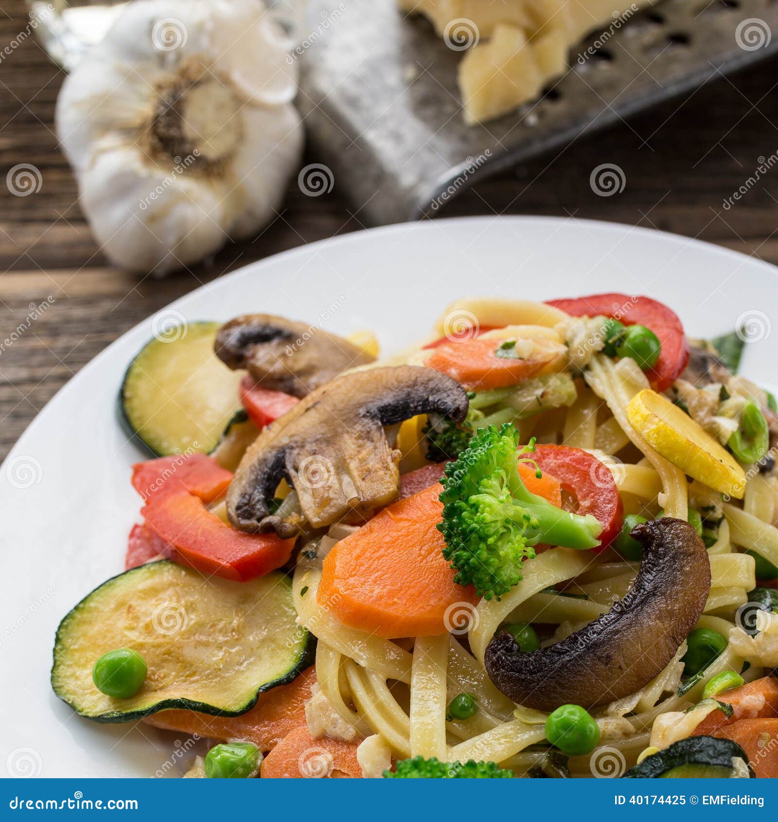 Pasta Primavera stock image. Image of food, quick, sauce - 40174425
